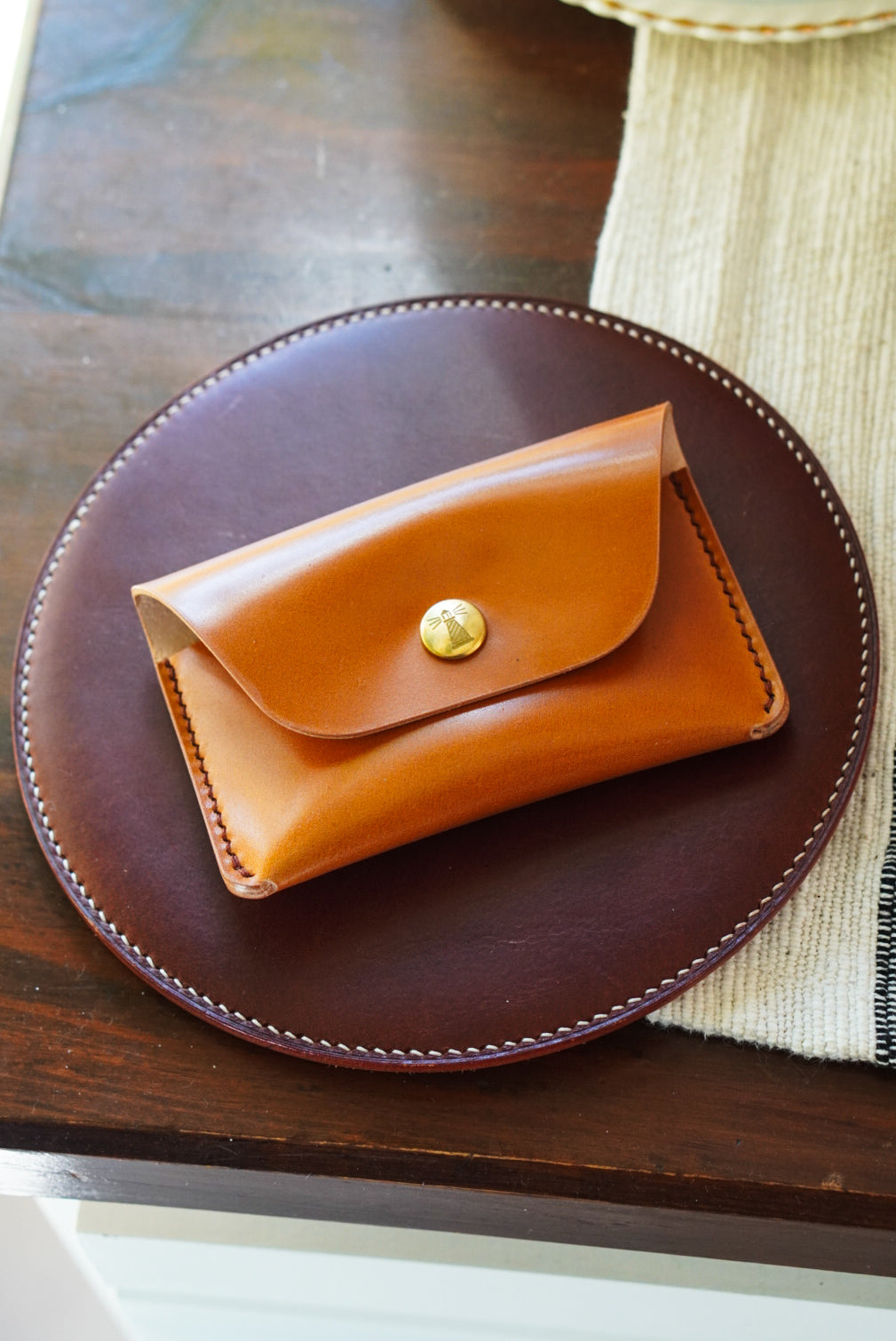 The Watchmen EDC wallet - Shinki Shell Cordovan – Lighthouse Leather Co.